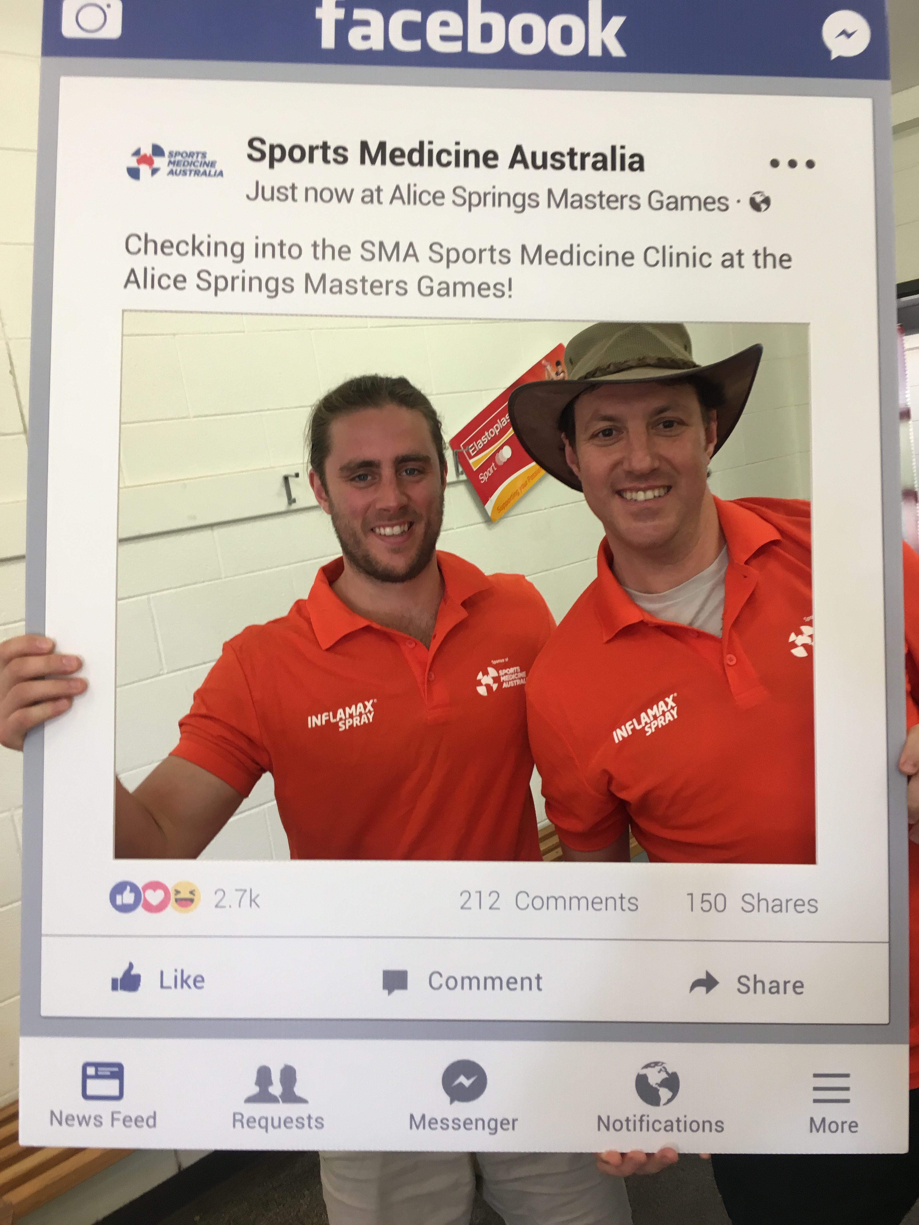 Dr Harris and Dr Hipsley at the The Masters Games - Ballarat OSM